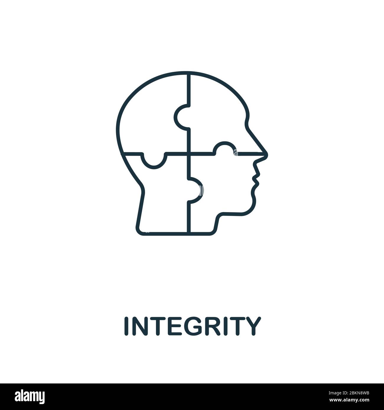 Integrity icon from personality collection. Simple line Integrity icon ...
