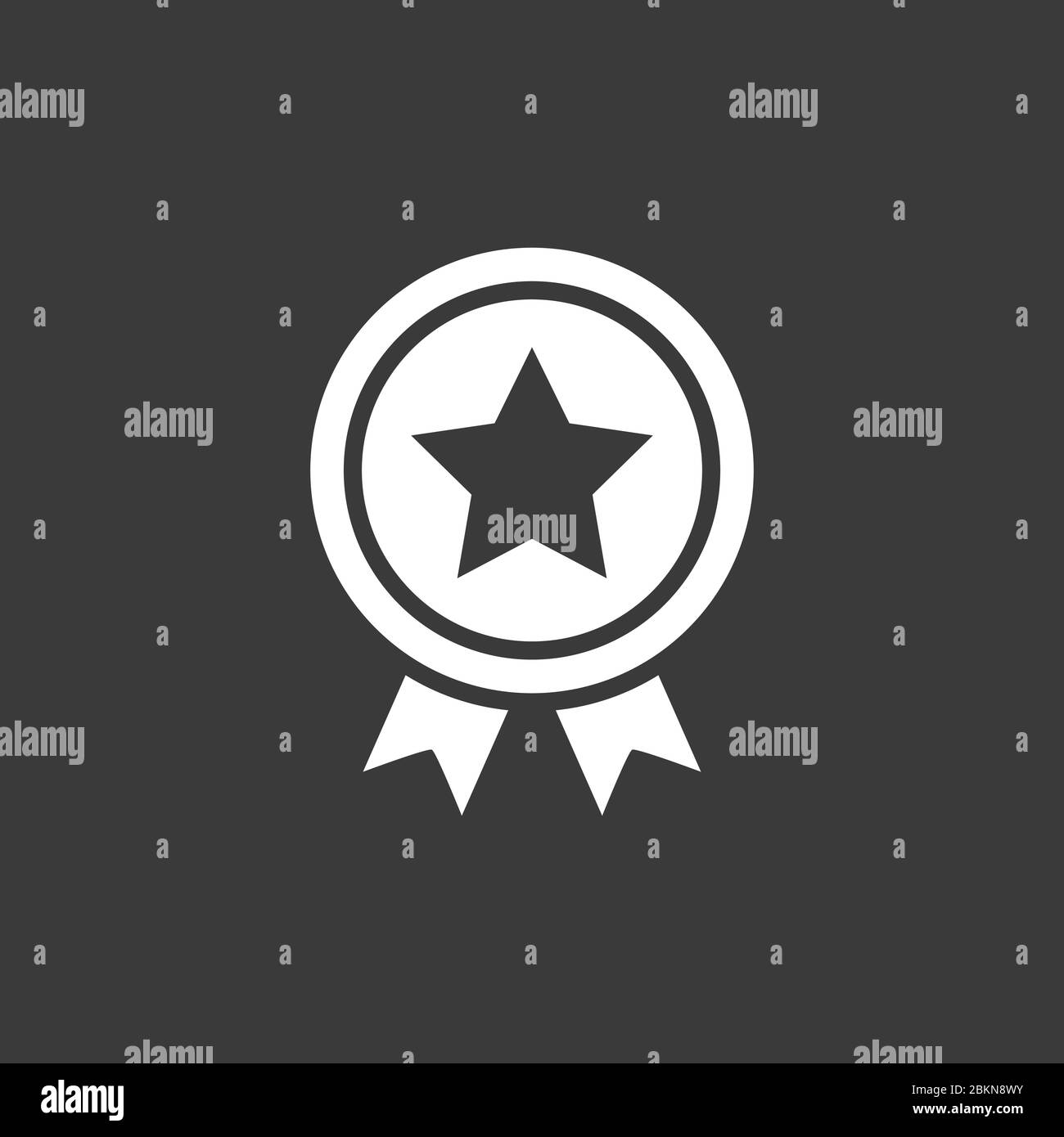 Medal icon isolated on background. Vector illustration Stock Vector ...