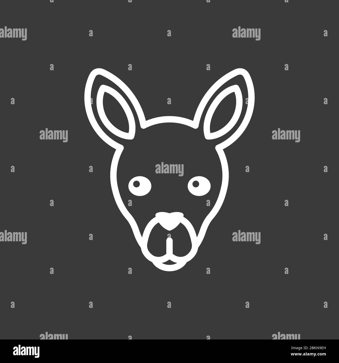 Kangaroo vector icon isolated on background. Animal symbol Stock Vector ...