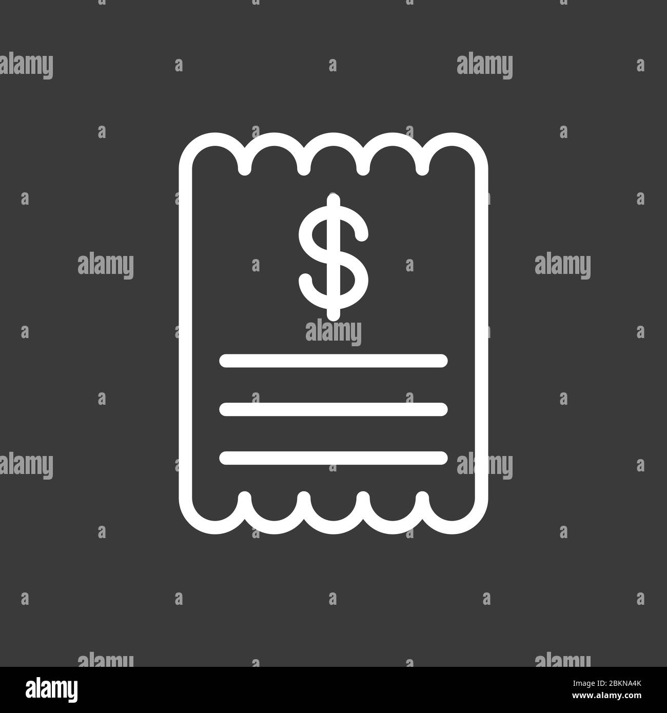 Invoice vector icon. Finance and Banking symbol Stock Vector Image ...