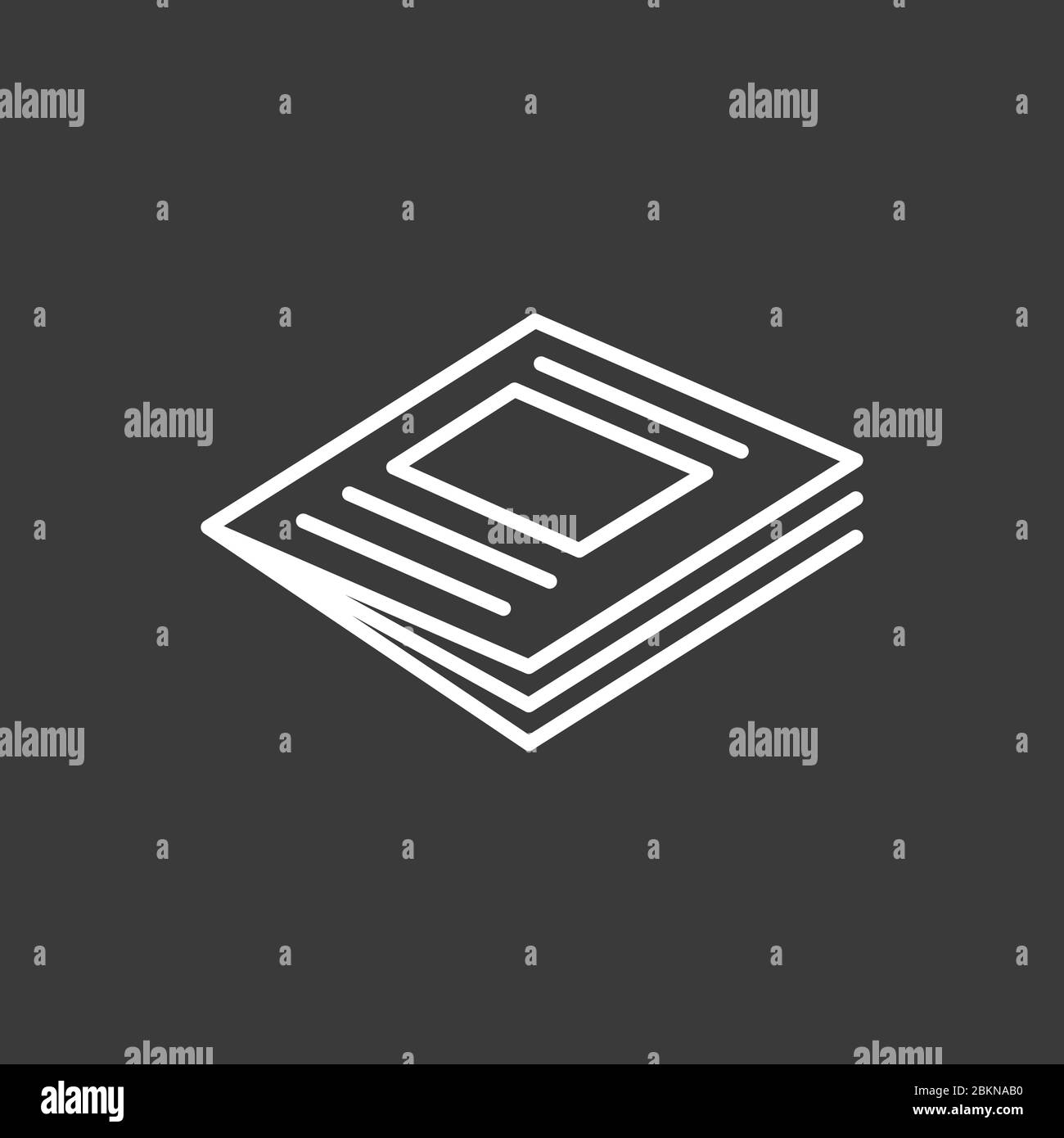 Magazine icon vector illustration - magazine and newspaper symbol Stock ...