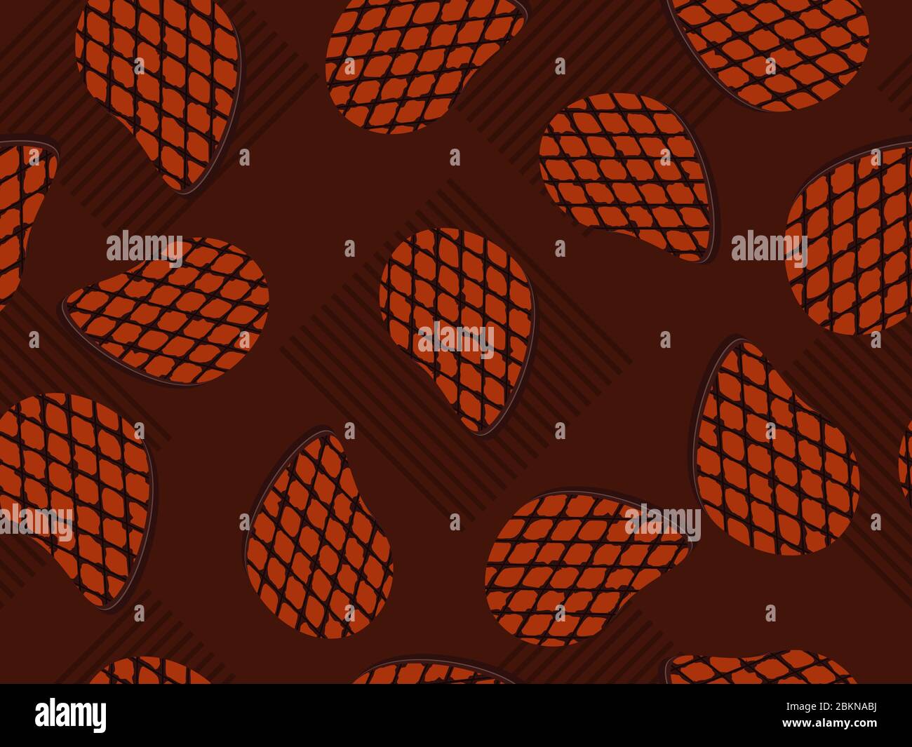 Bbq Steak Seamless Pattern Grilled Meat Top View Roast Beef Vector