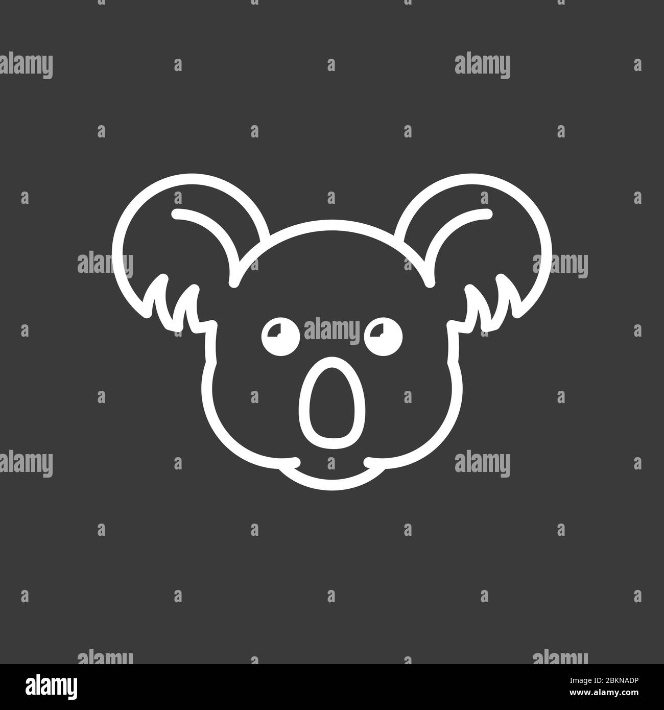 Koala bear icon animal symbol, logo, symbol Stock Vector Image & Art ...