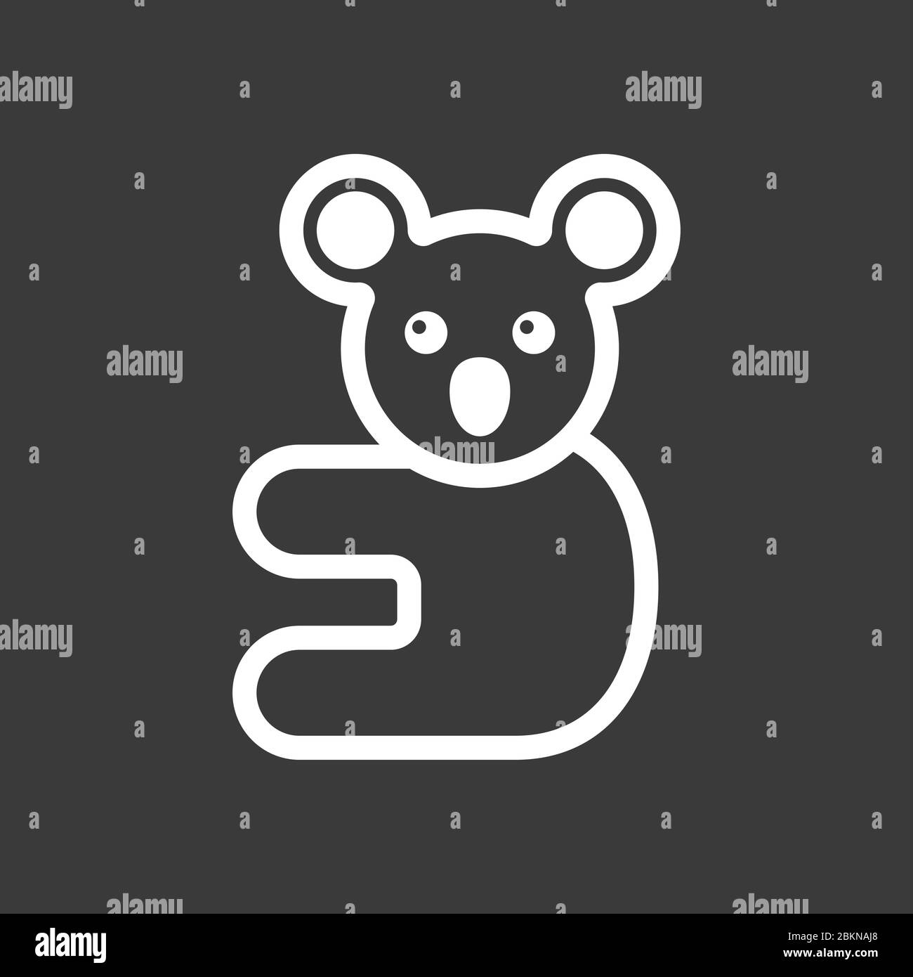 Koala bear icon animal symbol, logo, symbol Stock Vector Image & Art ...