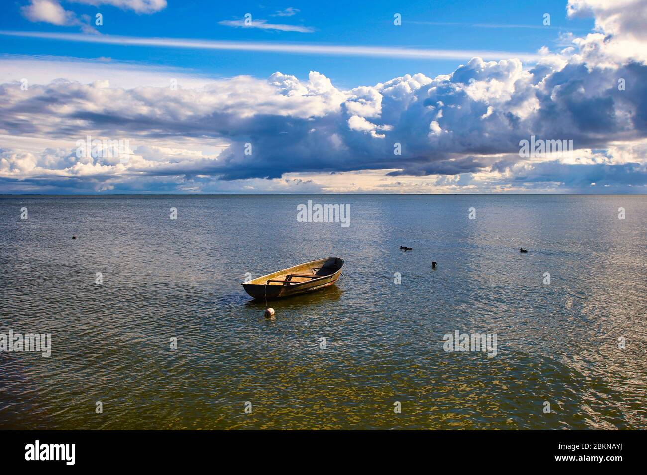 Small Boat in Nida at the Curonian Spit, Lithuania, Baltic States in ...