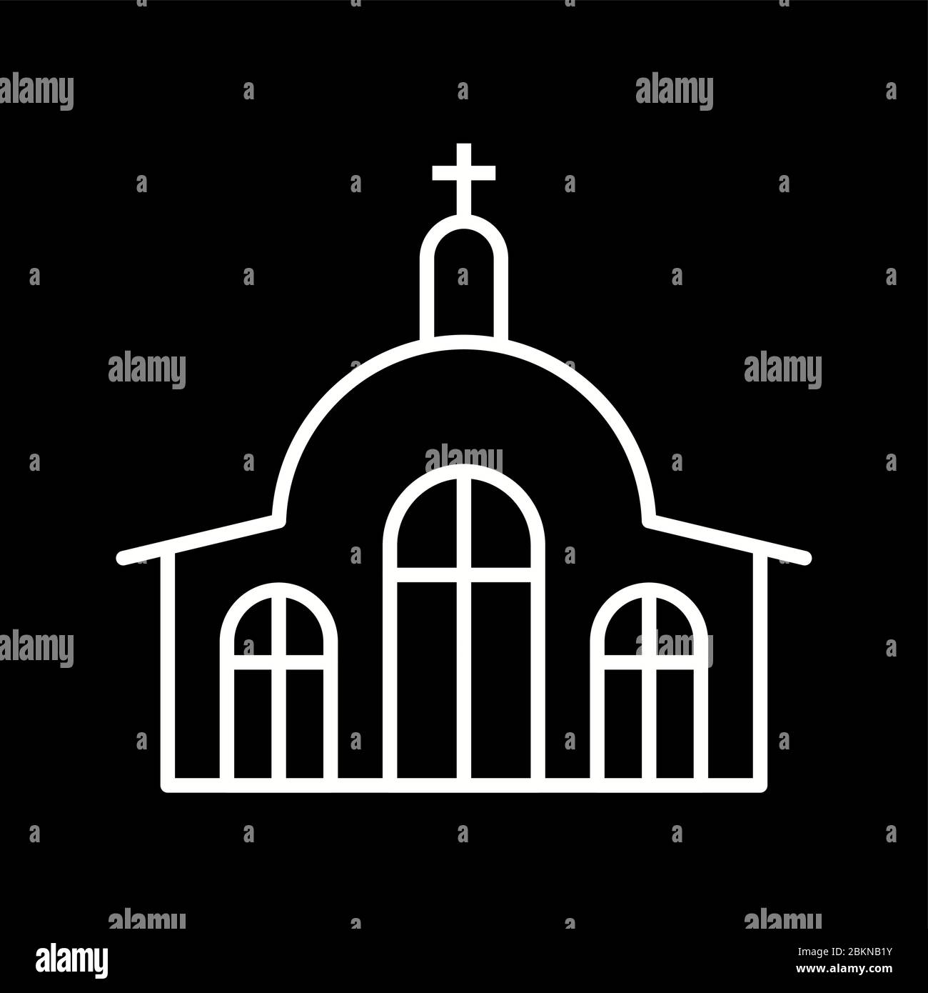 Beautiful Church Vector line icon Stock Vector Image & Art - Alamy
