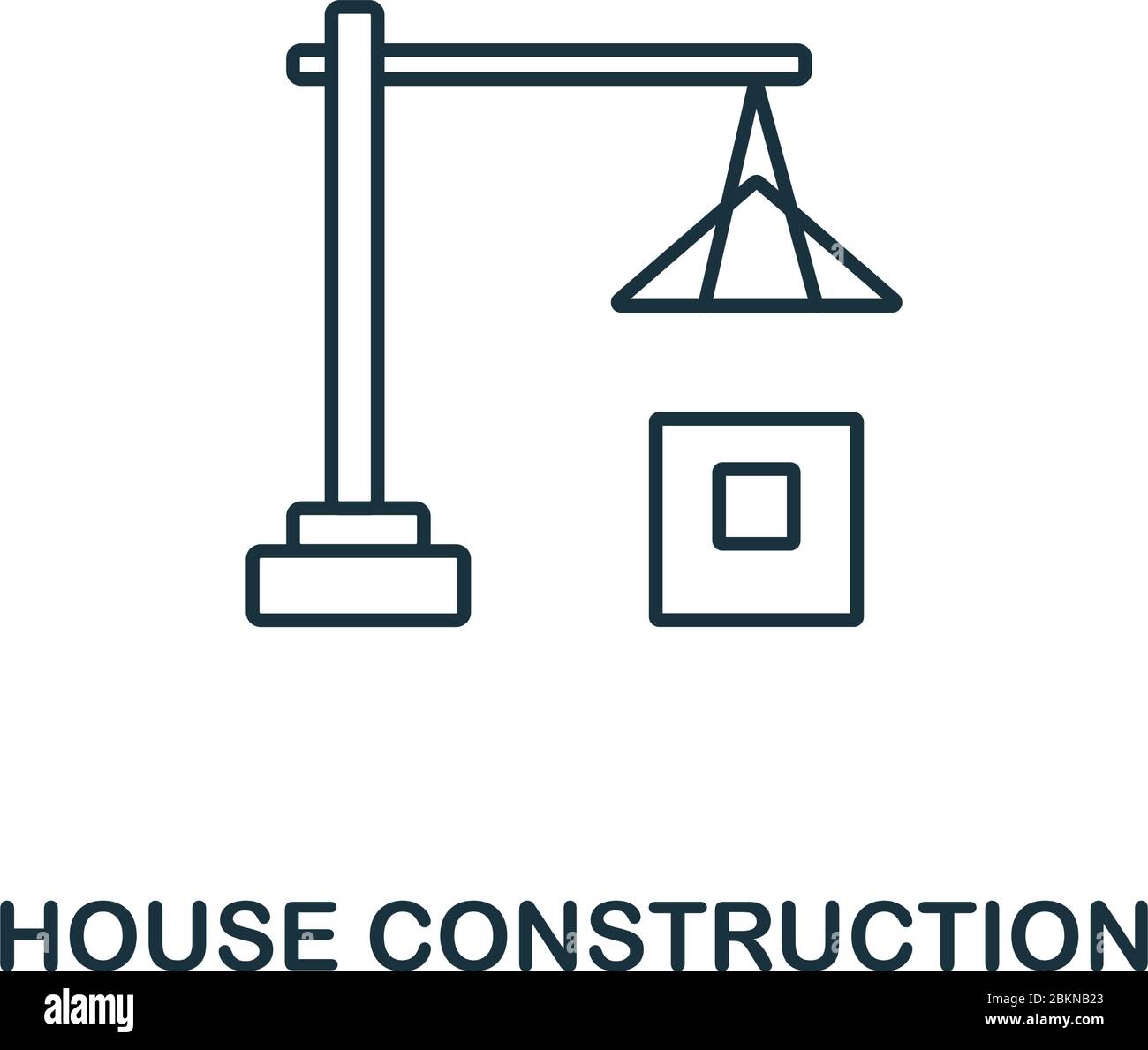 House Construction icon. Line style symbol from real estate icon ...