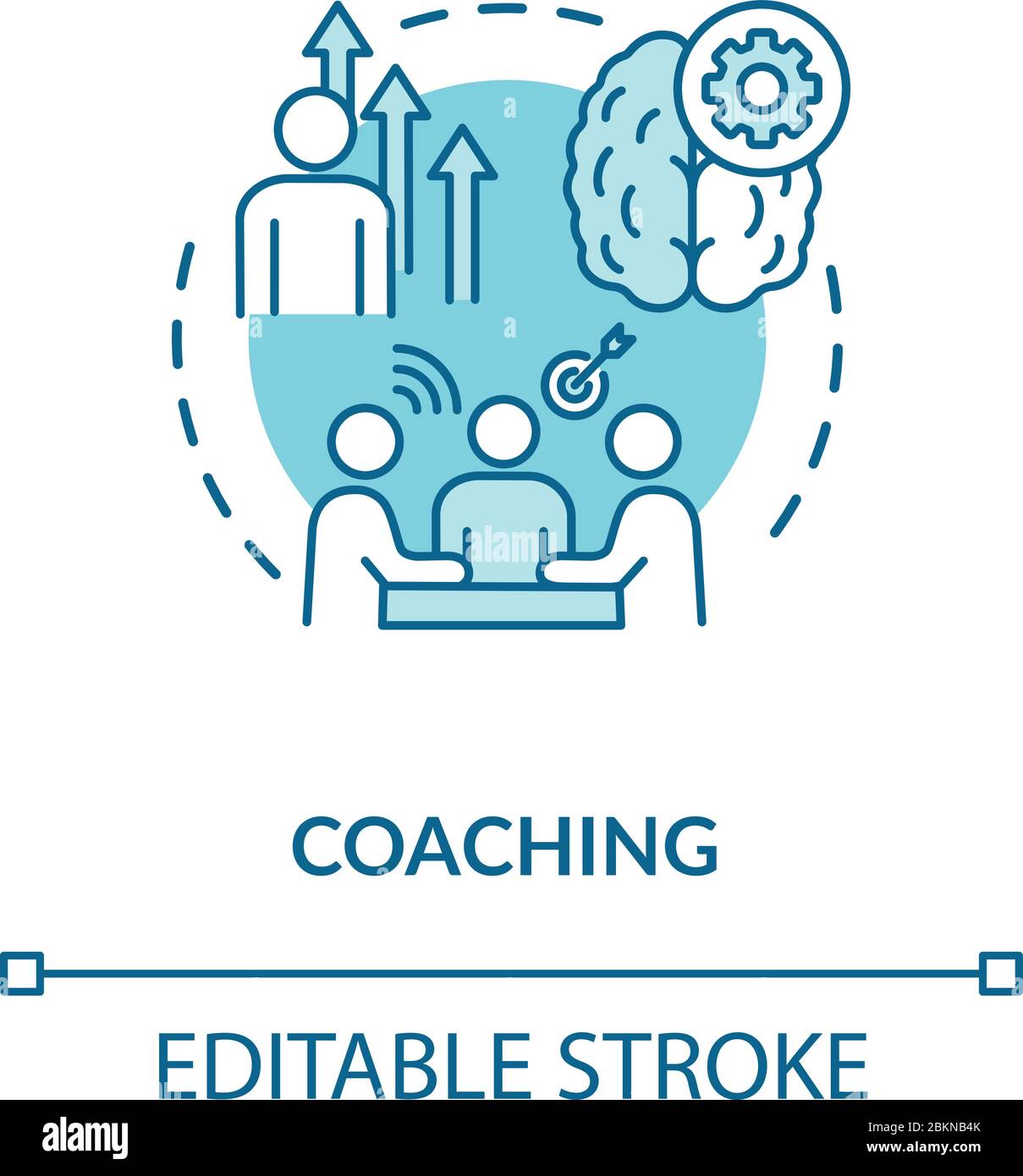 Coaching concept icon Stock Vector Image & Art - Alamy