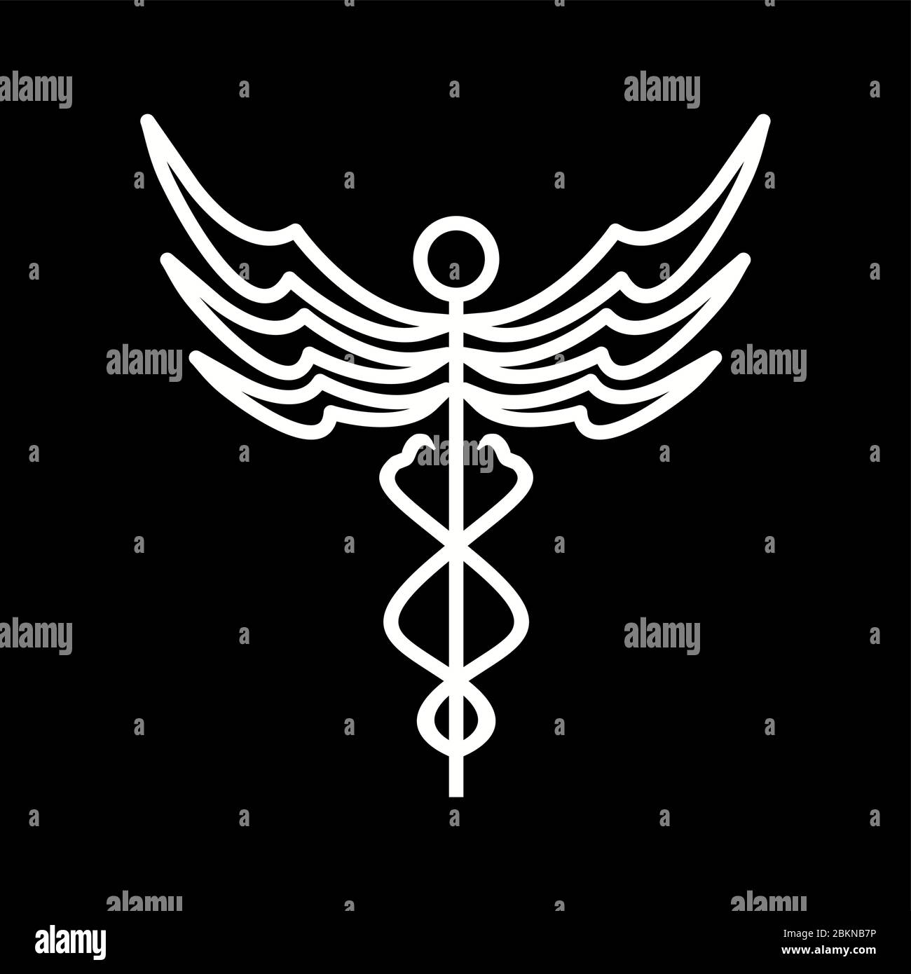 Beautiful caduceus vector line icon hi-res stock photography and images ...