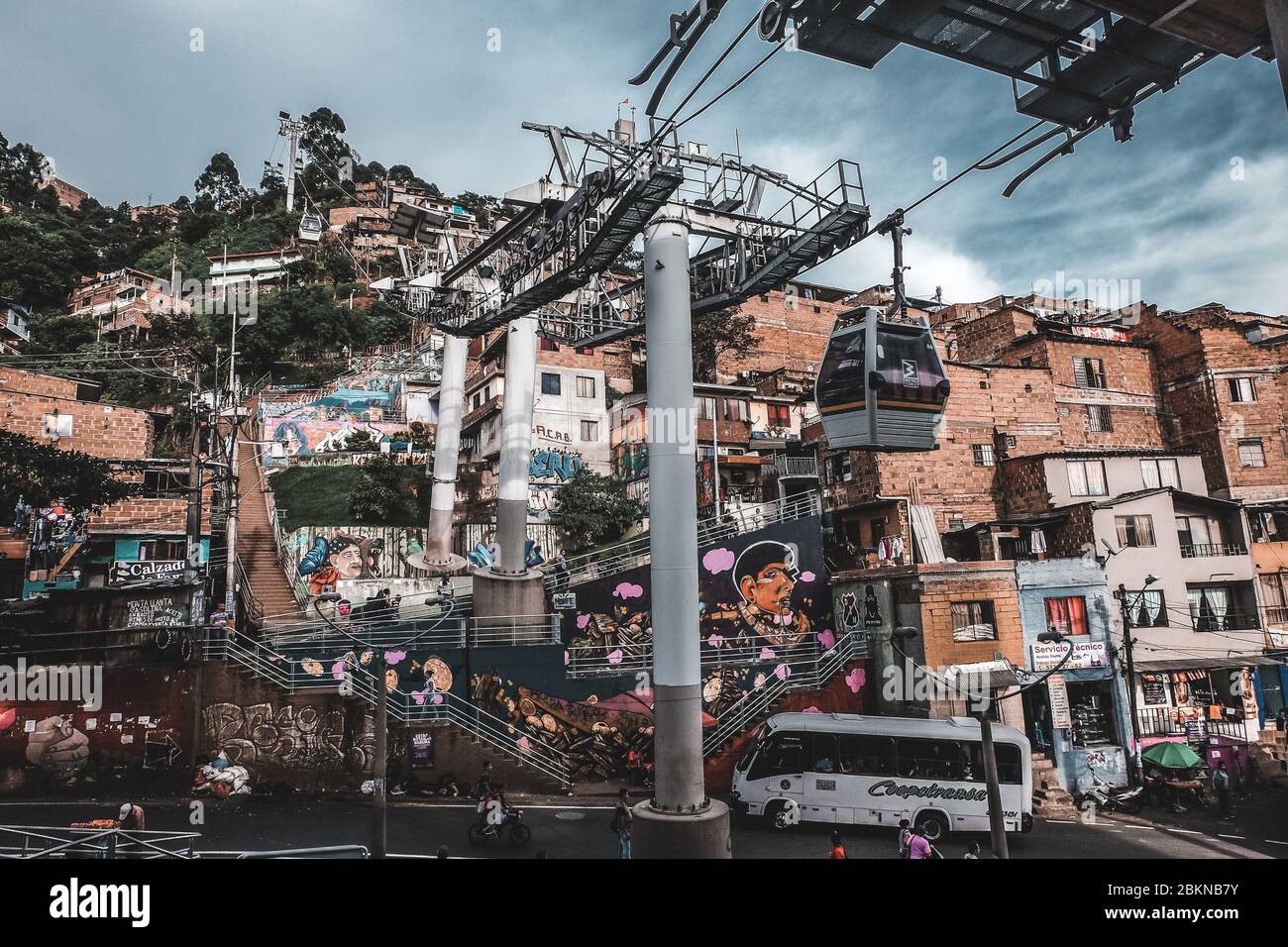 Medellin cable car hi-res stock photography and images - Alamy