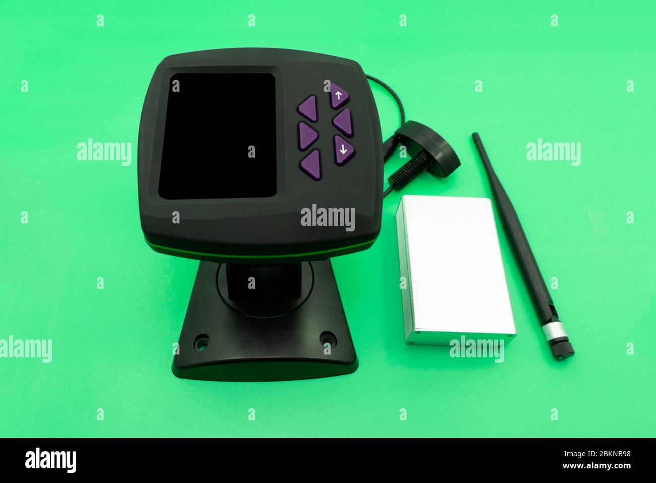 An echo sounder on board a marine vessel.Echo sounding is a type of ...