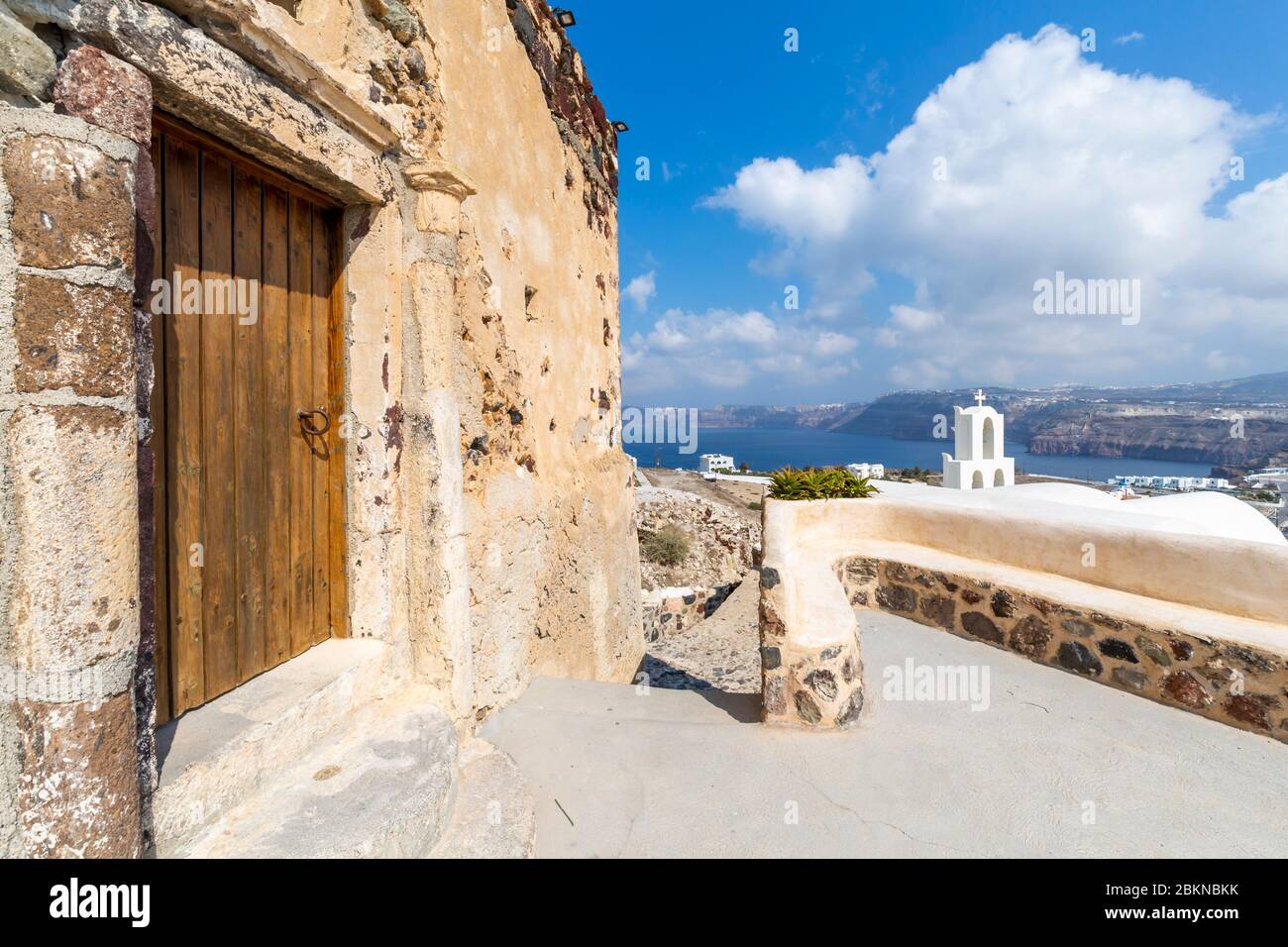 Santorini from monastery hi-res stock photography and images - Alamy