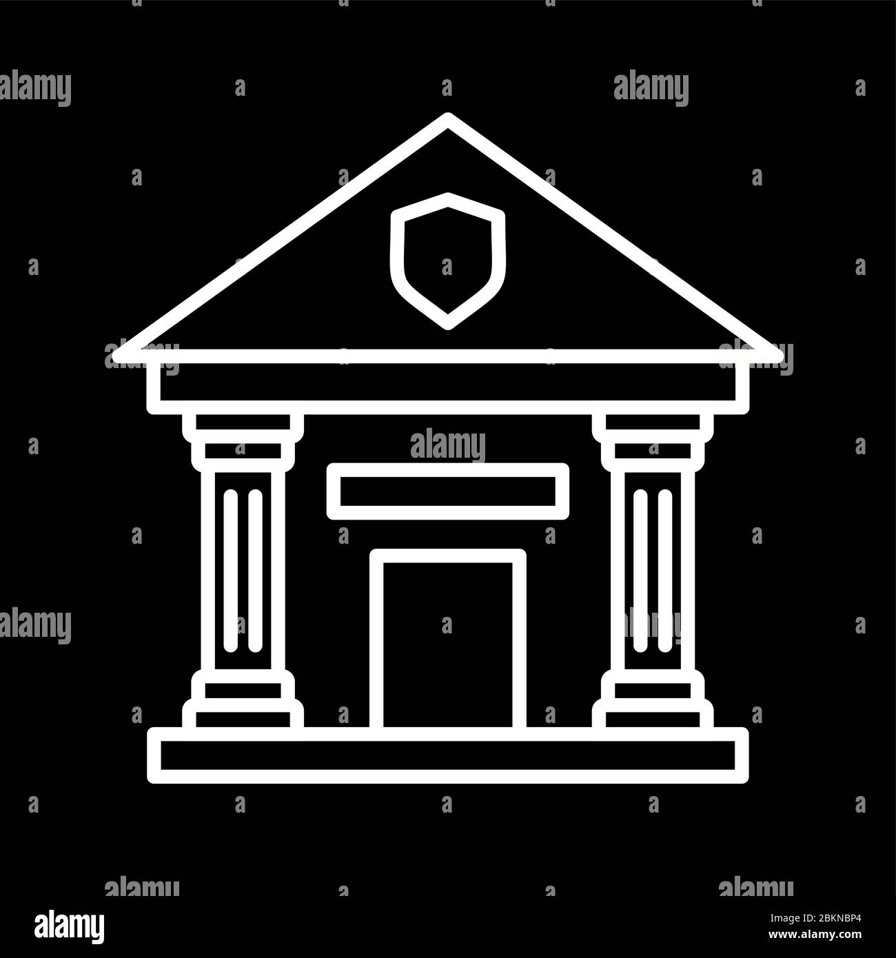 Beautiful Bank Vector line icon Stock Vector Image & Art - Alamy
