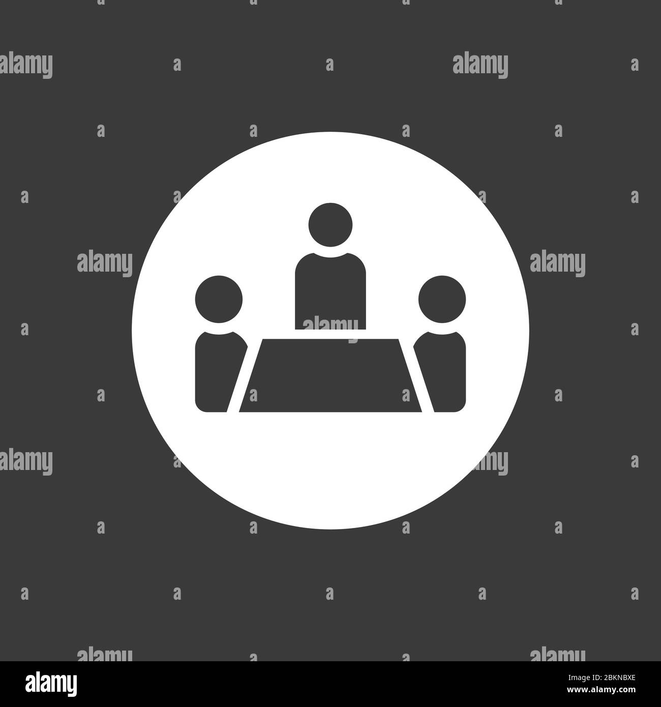 Meeting vector icon. Management and Human Resource Icons Stock Vector ...