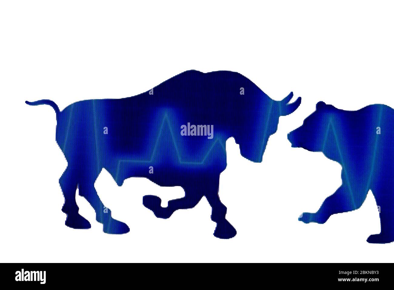 blue bull isolated on a white background Stock Photo - Alamy