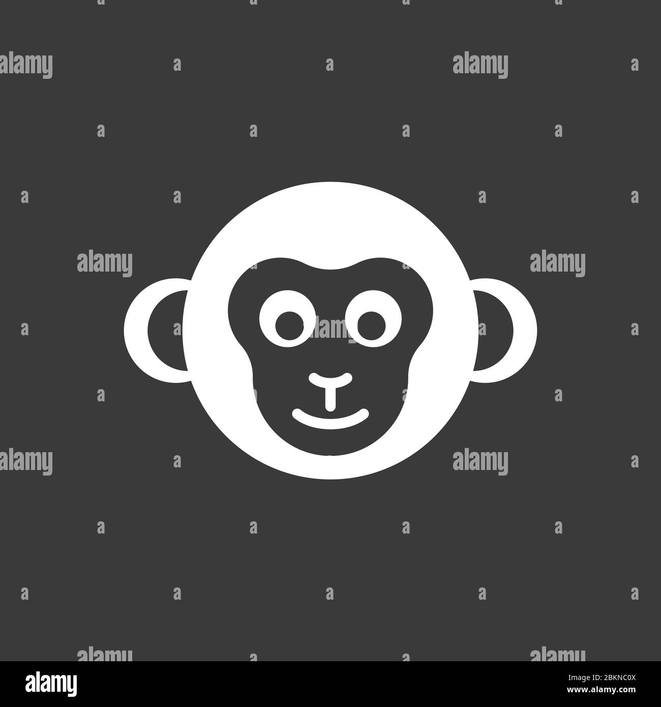 Vector monkey icon isolated on background. Animal symbol Stock Vector ...