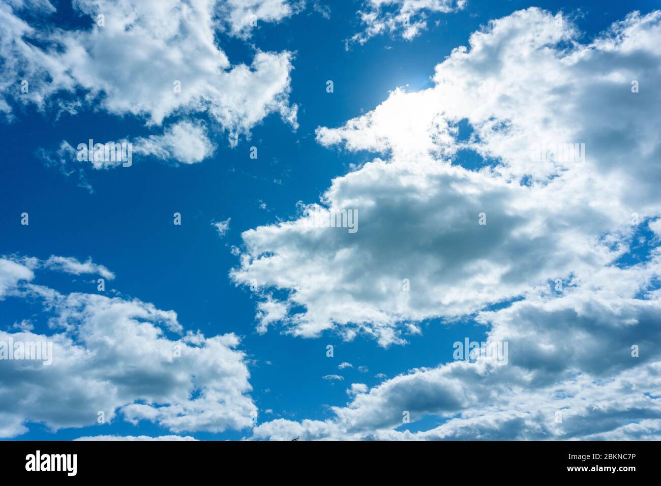 Dramatic cloudy blue sky shadow subtle weather Stock Photo - Alamy