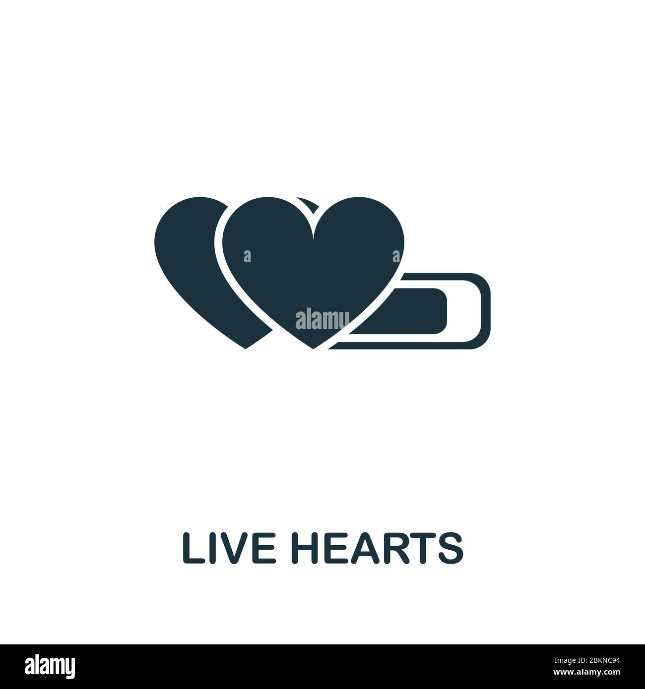 Live Hearts icon from video games collection. Simple line Live Hearts ...