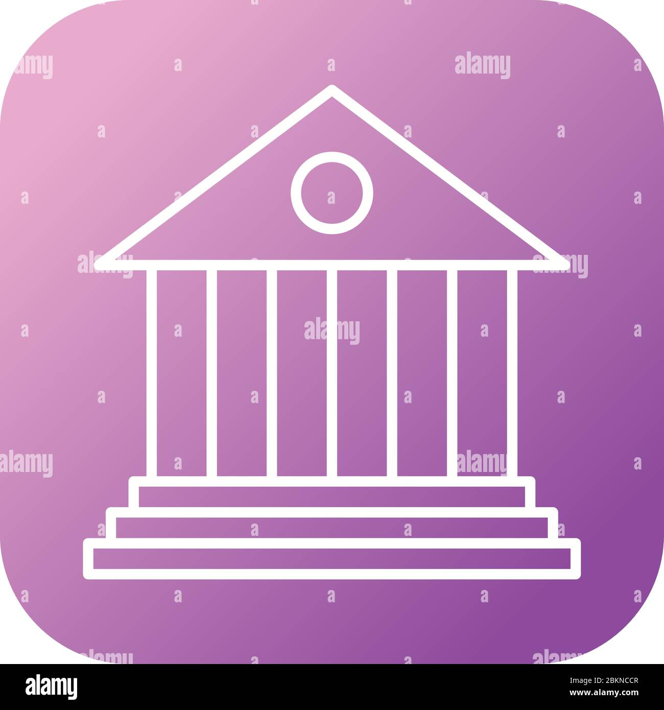 Beautiful Bank Vector line icon Stock Vector Image & Art - Alamy