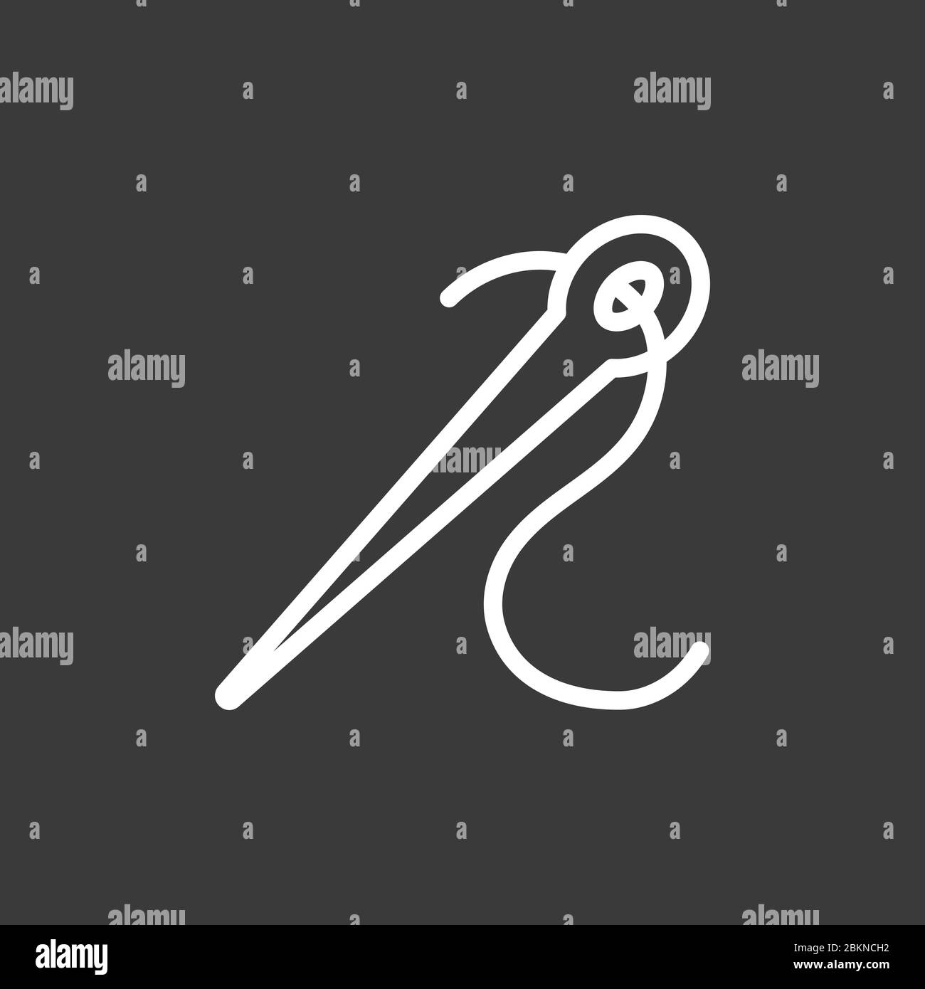 Needle icon, vector sewing symbol or element for design Stock Vector ...