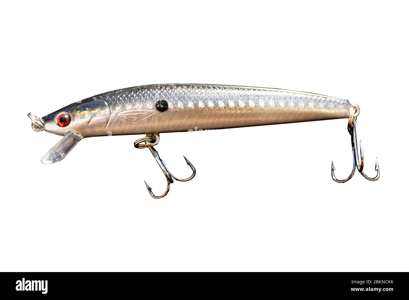 fishing baits isolated on white background diver Stock Photo - Alamy