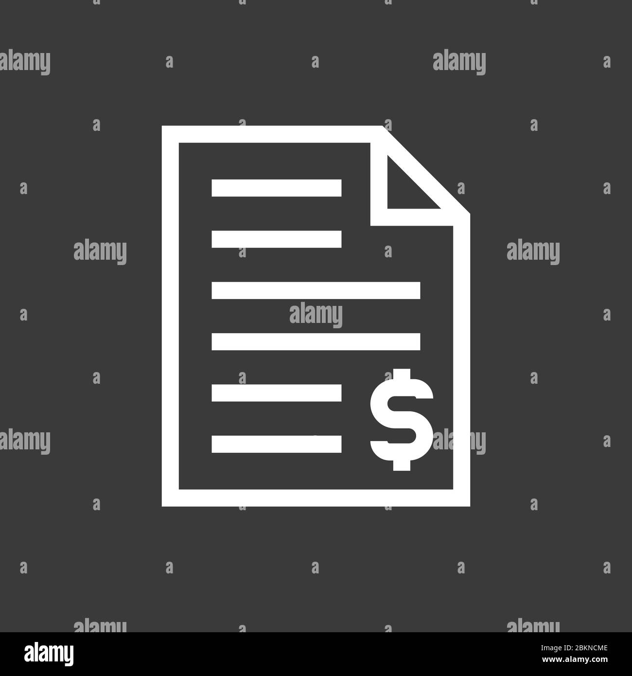 Invoice vector icon. Finance and Banking symbol Stock Vector Image ...