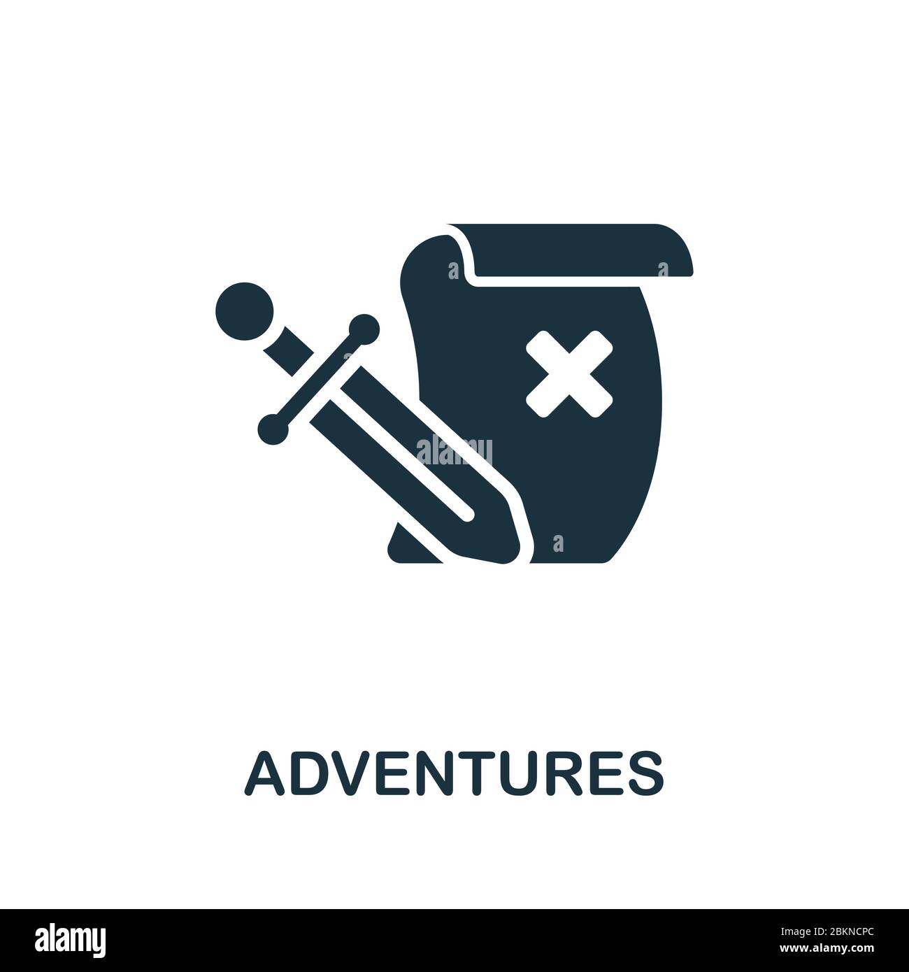Adventures icon from video games collection. Simple line Adventures ...