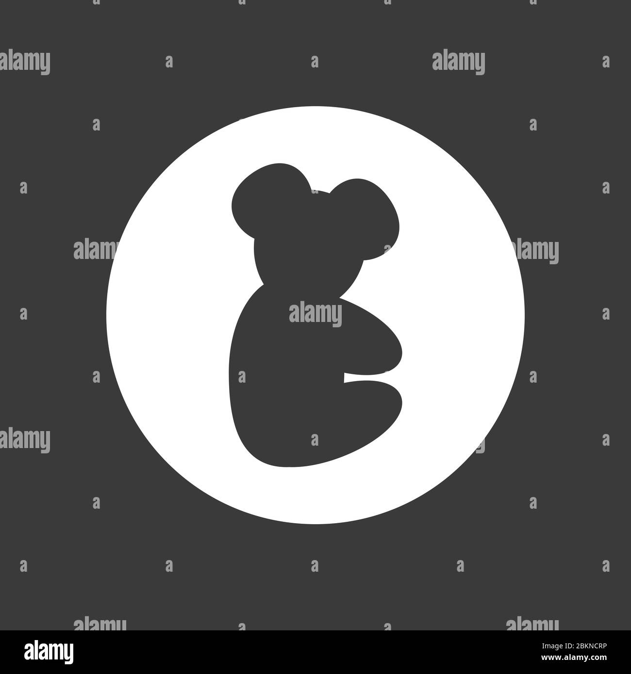 Koala bear icon animal symbol, logo, symbol Stock Vector Image & Art ...