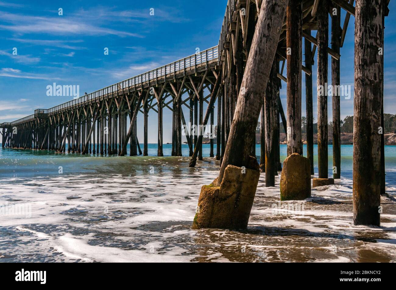 The Hearst Pier structure at San Simeon, California Stock Photo - Alamy