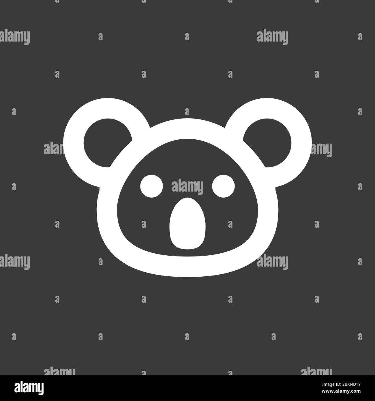 Koala bear icon animal symbol, logo, symbol Stock Vector Image & Art ...