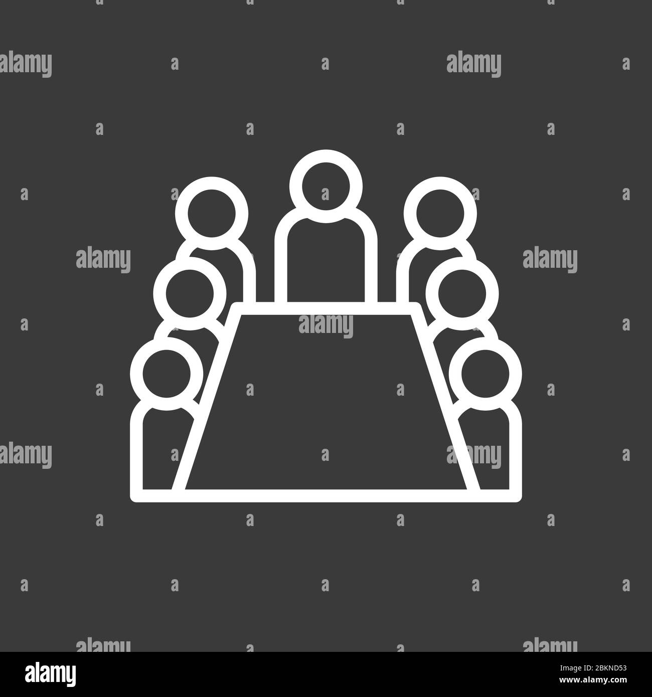 Meeting vector icon. Management and Human Resource Icons Stock Vector ...