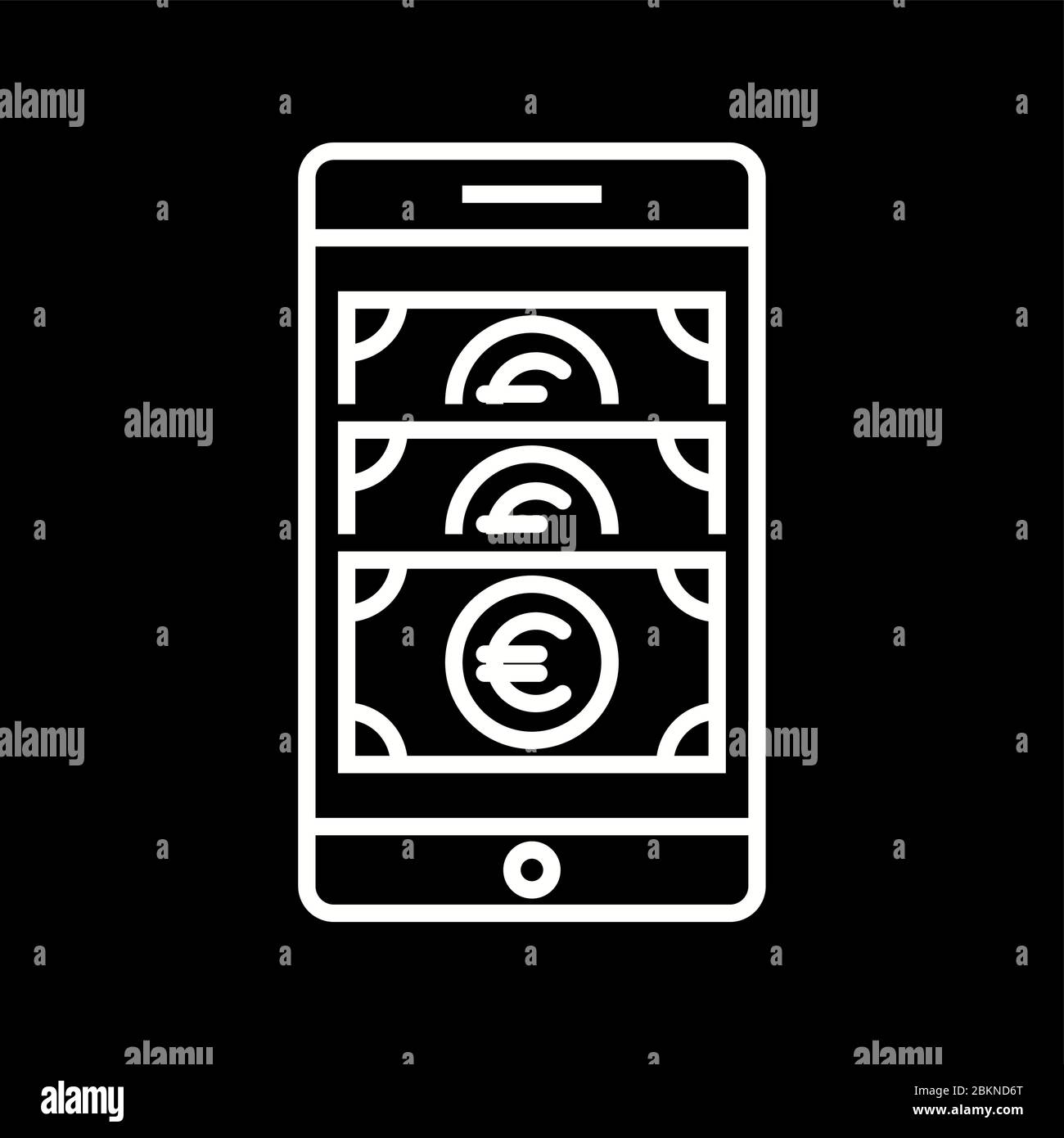 Beautiful Online transaction vector line icon Stock Vector Image & Art ...