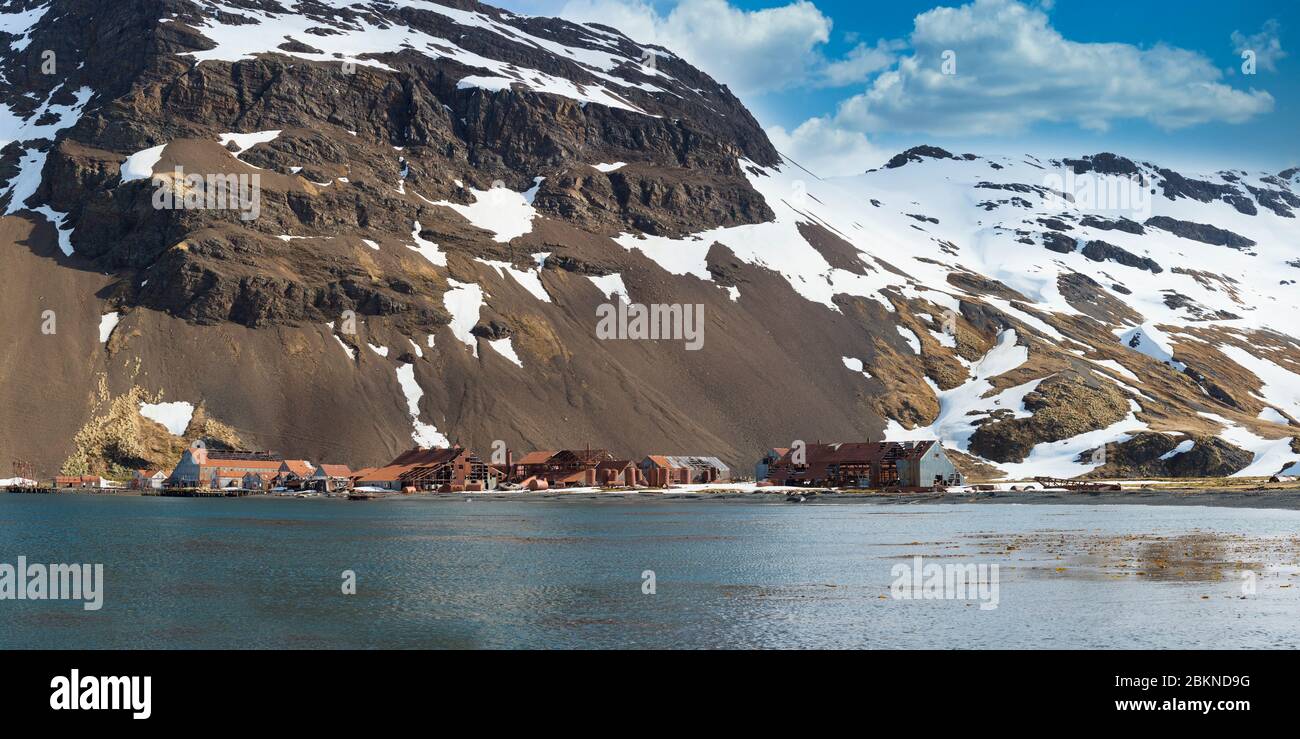 Former Stromness whaling station, Stromness Bay, South Georgia, South ...