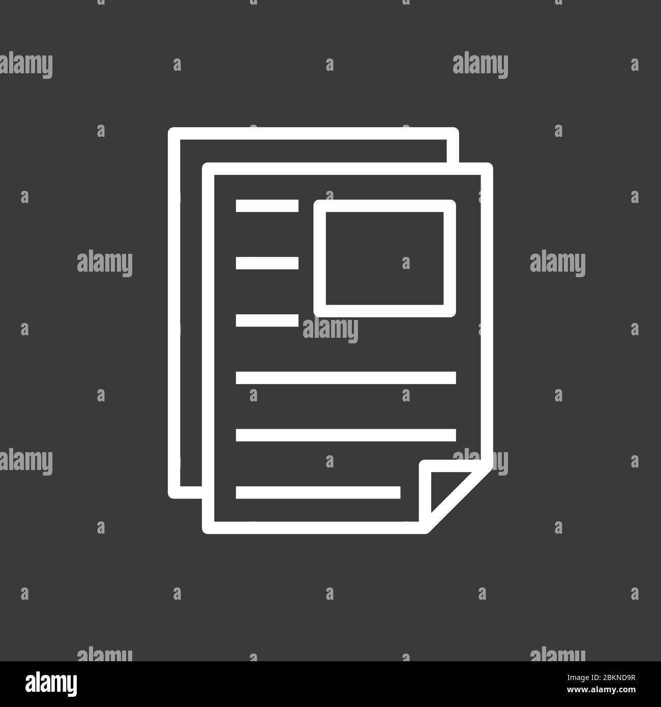 Newspaper icon vector. Symbol of news. Flat design Stock Vector Image ...