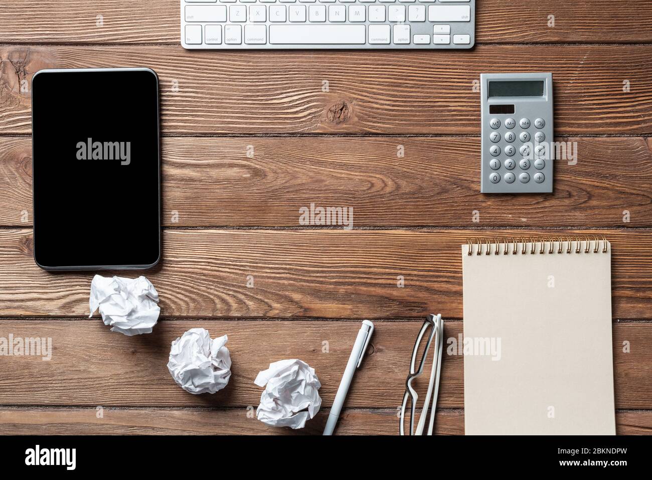 Still life of accountant office workspace Stock Photo - Alamy