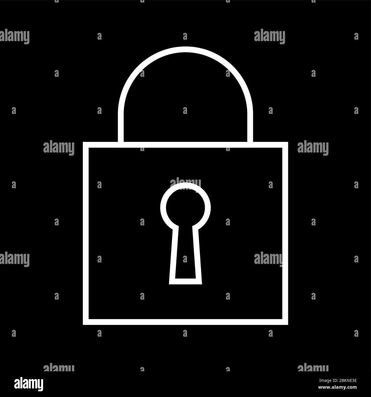 Beautiful Lock vector line icon Stock Vector Image & Art - Alamy