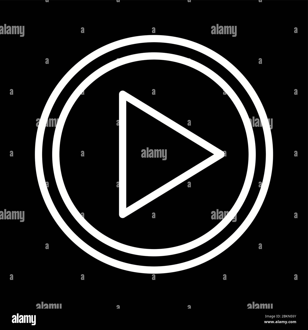 Beautiful Video player vector line icon Stock Vector Image & Art - Alamy