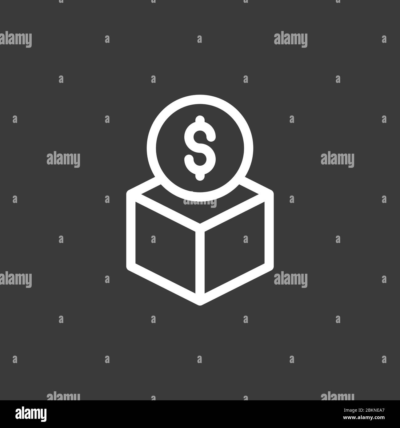 Moneybox icon. Modern flat design isolated on background Stock Vector ...