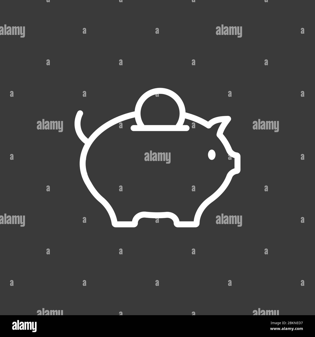 Moneybox icon. Modern flat design isolated on background Stock Vector ...