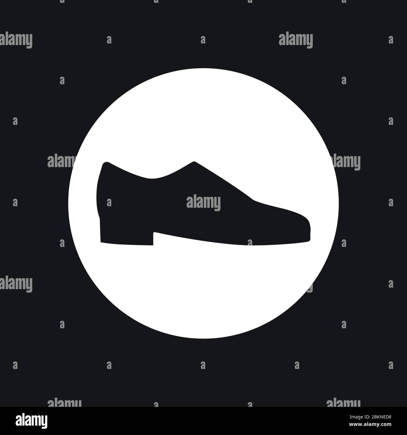 Oxfords icon. Oxford shoes flat vector symbol, sign, illustration Stock ...