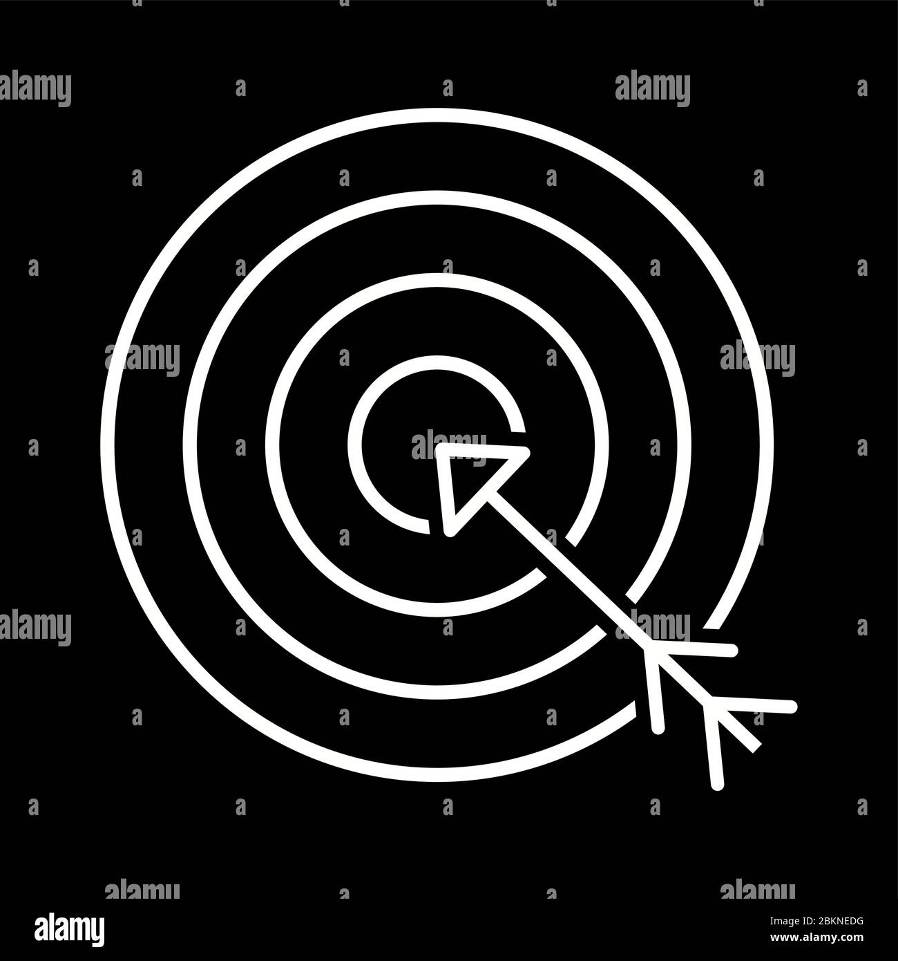 Beautiful Target vector line icon Stock Vector Image & Art - Alamy