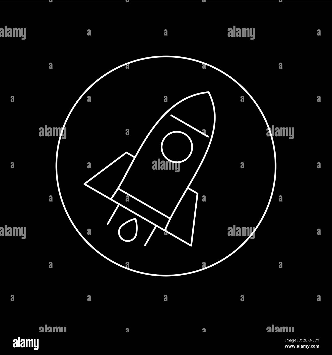 Beautiful rocket vector line icon Stock Vector Image & Art - Alamy