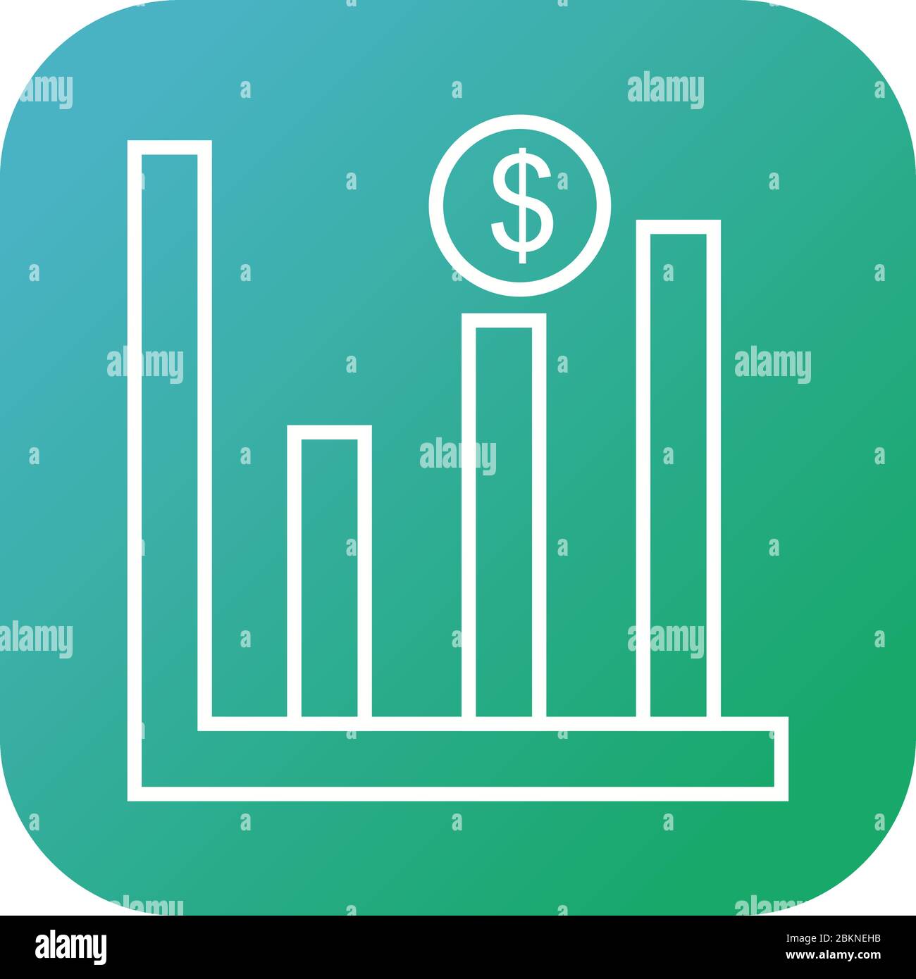 Beautiful Business chart Vector line icon Stock Vector Image & Art - Alamy