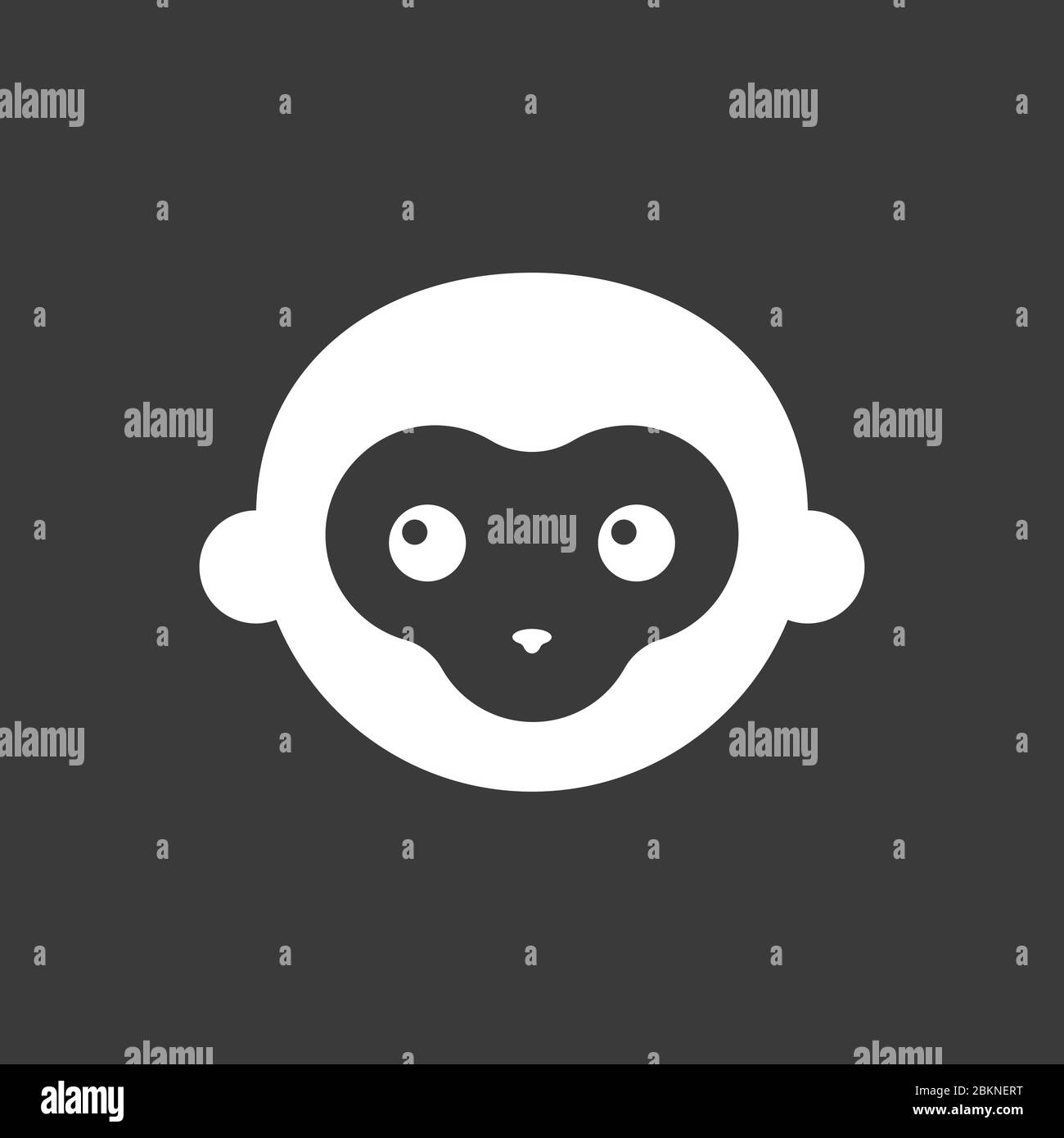 Vector monkey icon isolated on background. Animal symbol Stock Vector ...