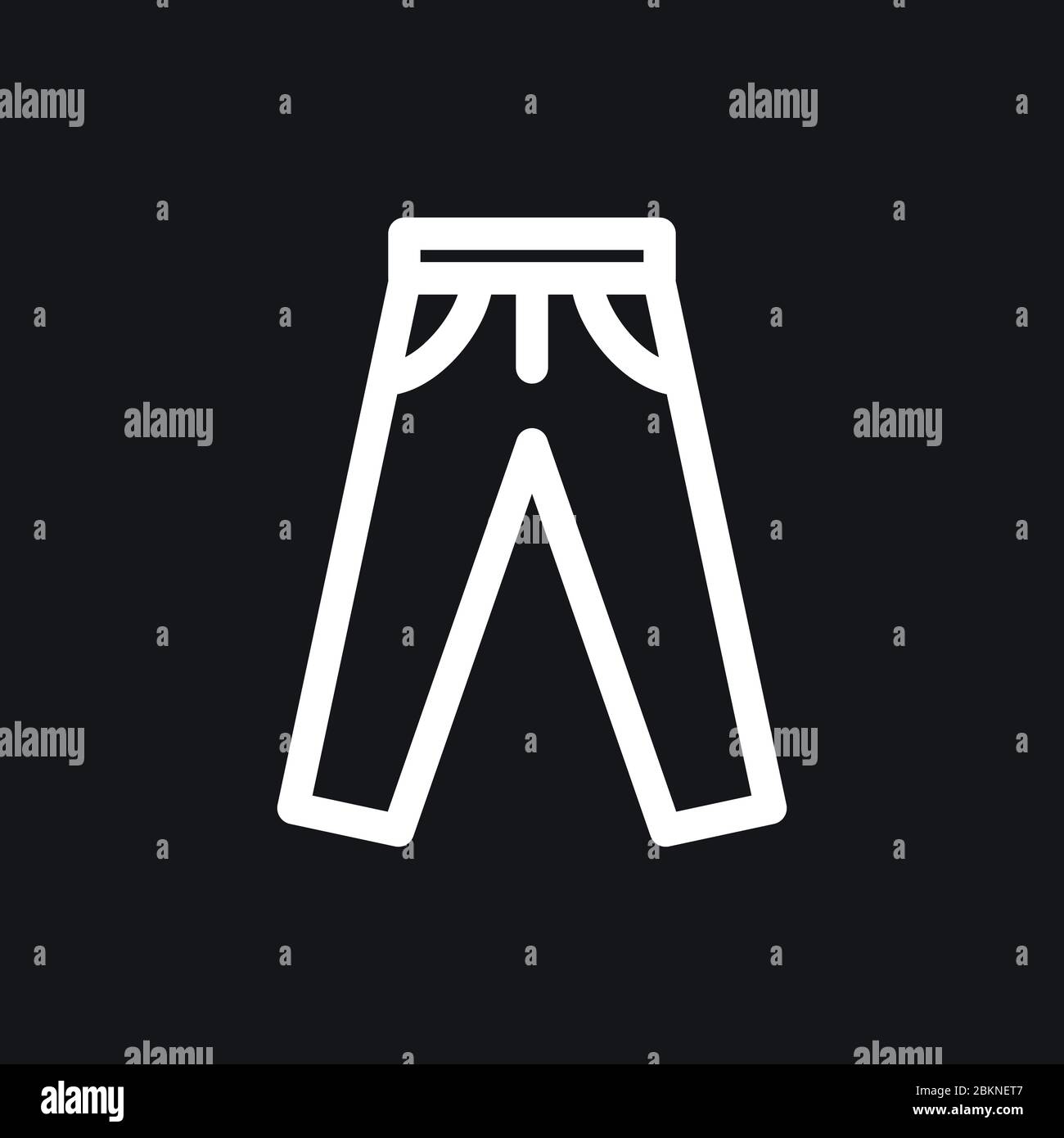 Pants icon. solid fill vector icons set as flat icons Stock Vector ...