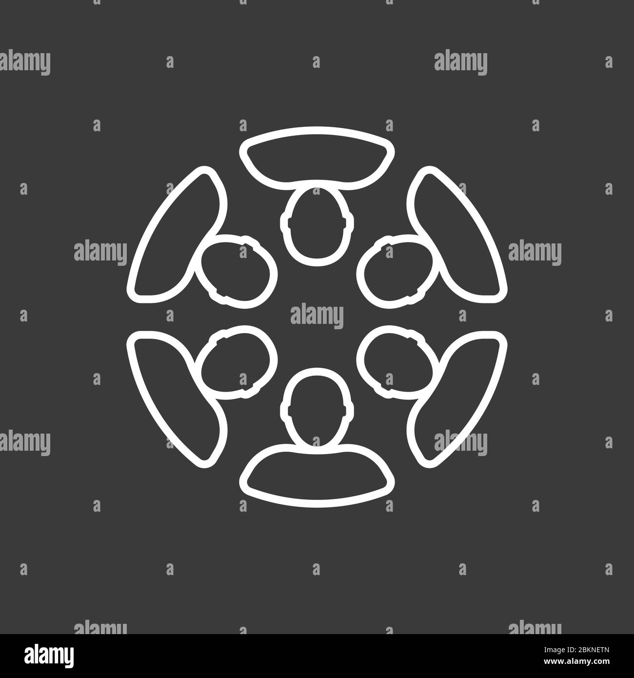 Meeting vector icon. Management and Human Resource Icons Stock Vector ...