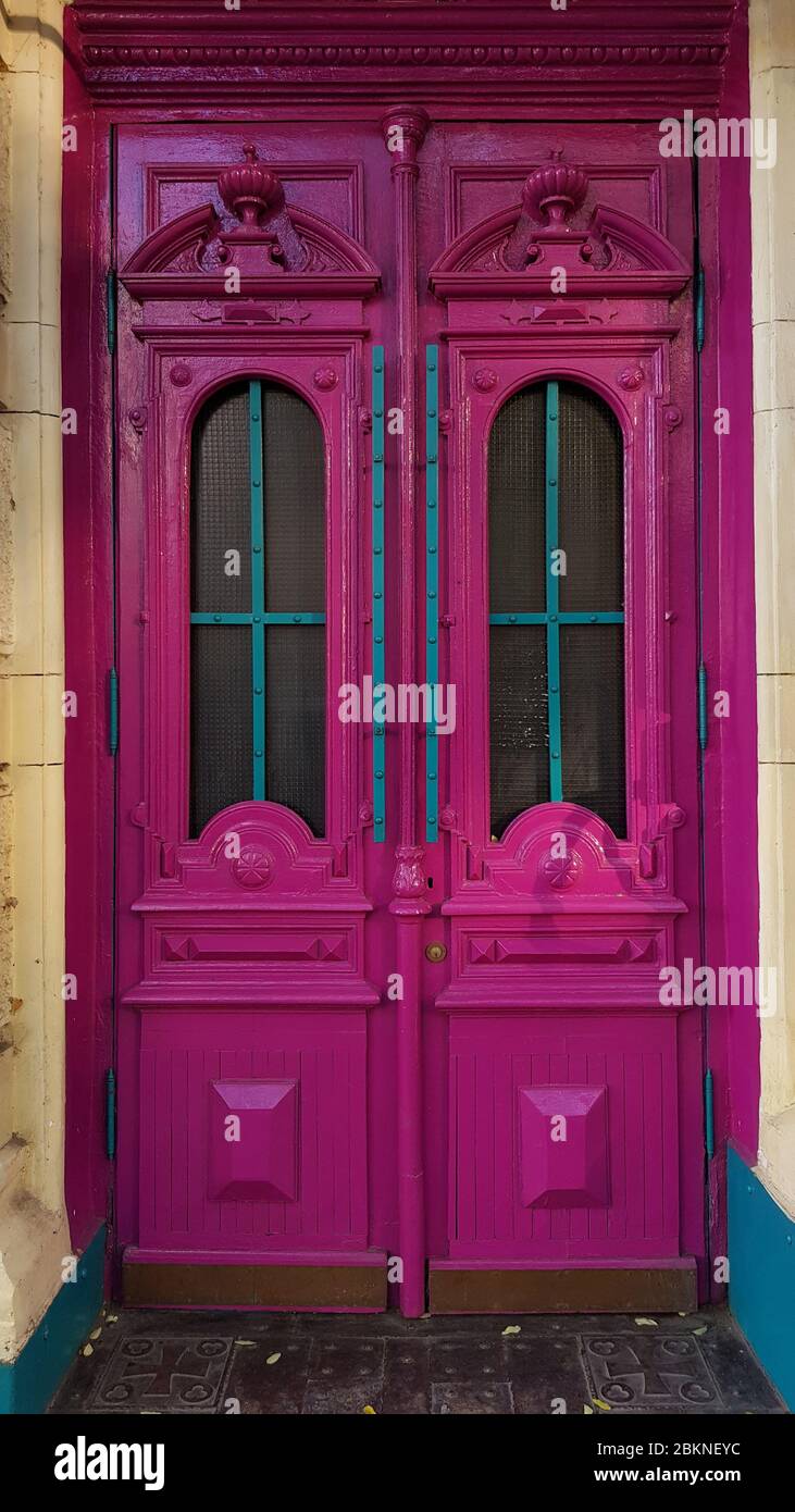 Old Purple Doors