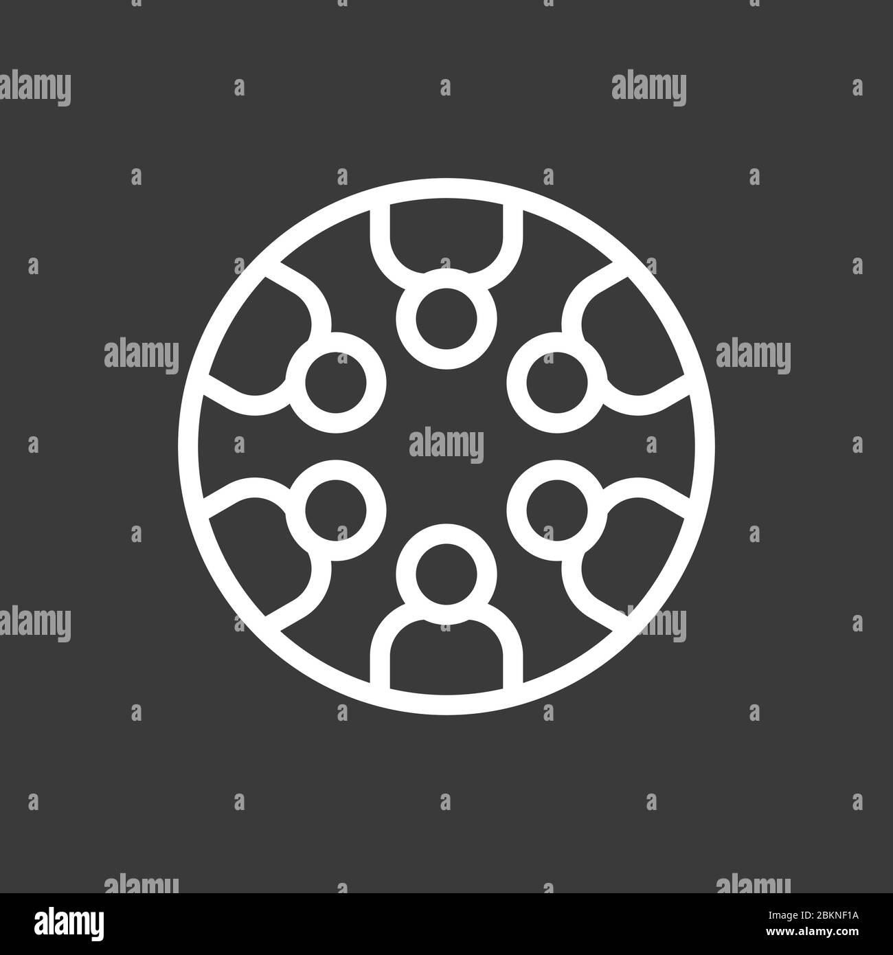 Meeting vector icon. Management and Human Resource Icons Stock Vector ...