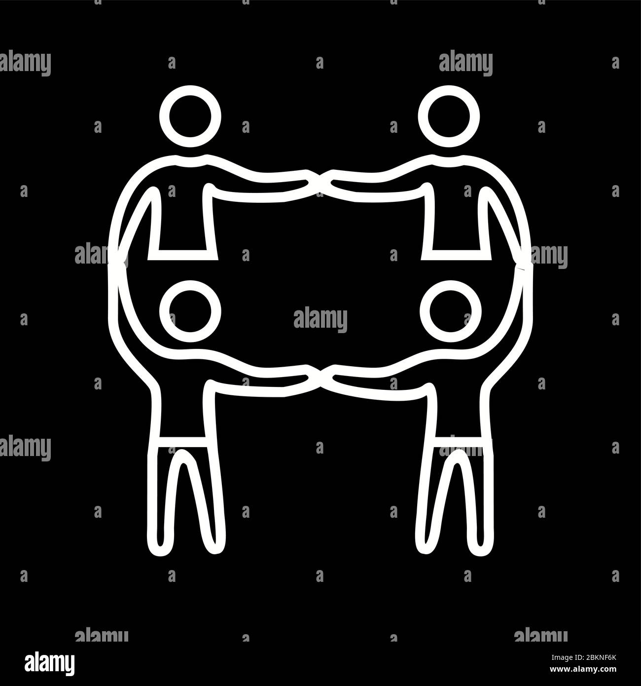 Beautiful Team vector line icon Stock Vector Image & Art - Alamy