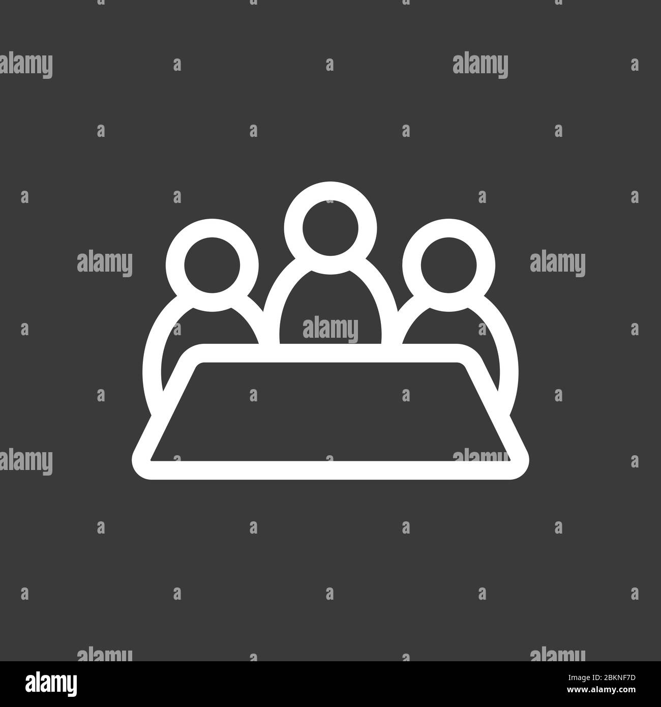 Meeting vector icon. Management and Human Resource Icons Stock Vector ...